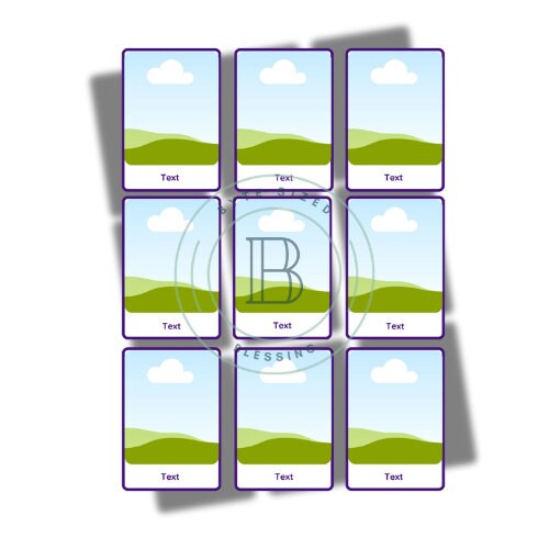 12 Pack Editable Flashcard Templates, Customizable, Canva Editable ...