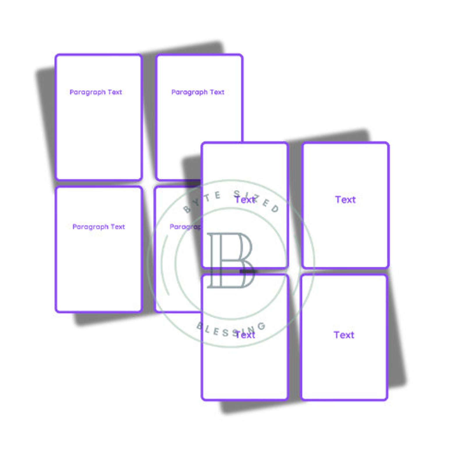 12 Pack Editable Flashcard Templates, Customizable, Canva Editable ...