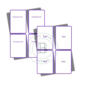 12 Pack Editable Flashcard Templates, Customizable, Canva Editable ...