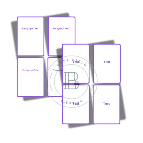 12 Pack Editable Flashcard Templates, Customizable, Canva Editable ...