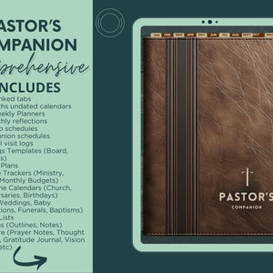 Pastor's Planner: Sermon, Prayer & Leadership Journal for Ministers ...