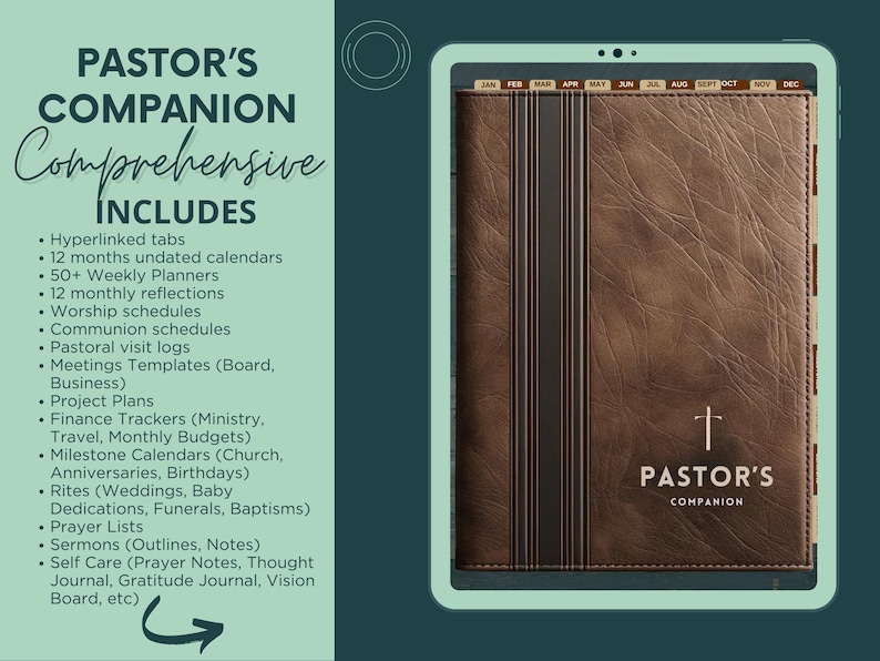 Pastor's Planner: Sermon, Prayer & Leadership Journal for Ministers ...