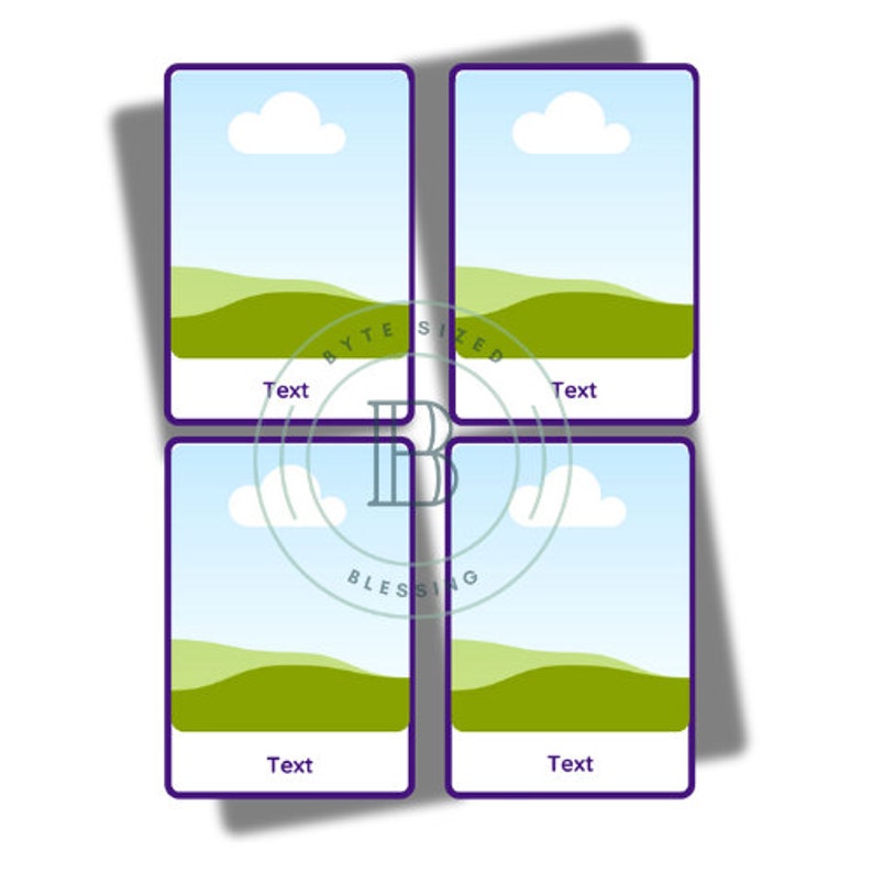 12 Pack Editable Flashcard Templates, Customizable, Canva Editable ...