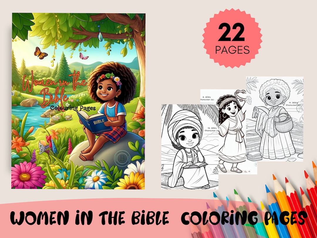 Bible Women Coloring Book | Empowering Women of Faith | Digital ...