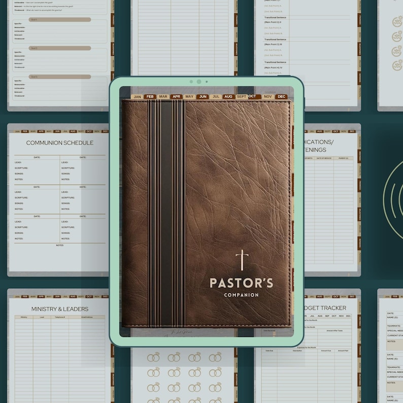 Pastor's Planner: Sermon, Prayer & Leadership Journal for Ministers ...