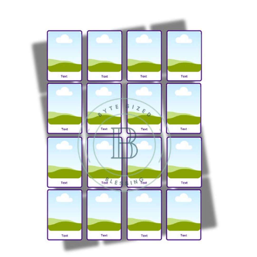 12 Pack Editable Flashcard Templates, Customizable, Canva Editable ...