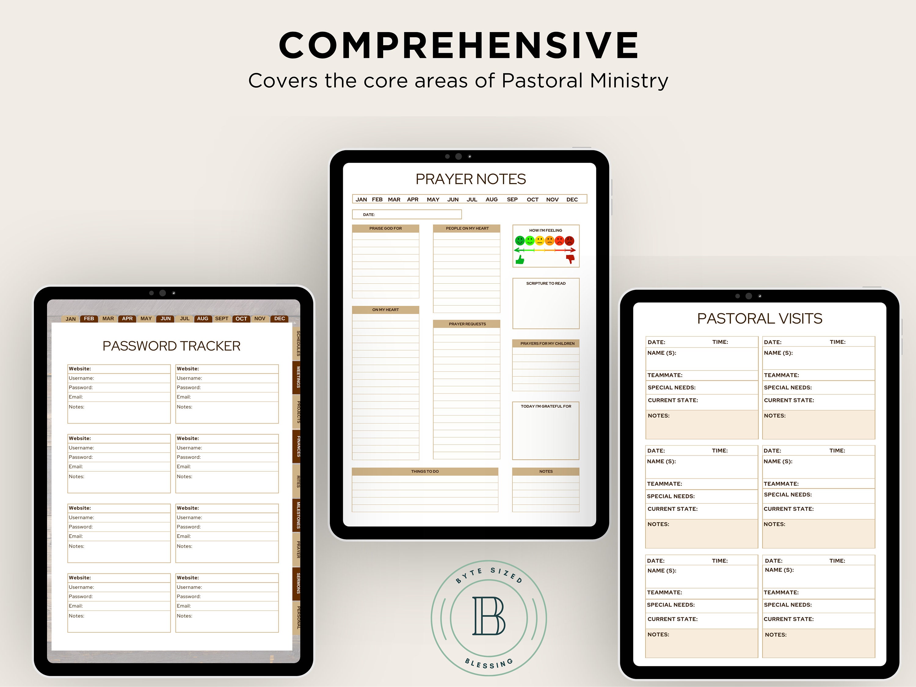 Pastor's Planner: Sermon, Prayer & Leadership Journal for Ministers ...
