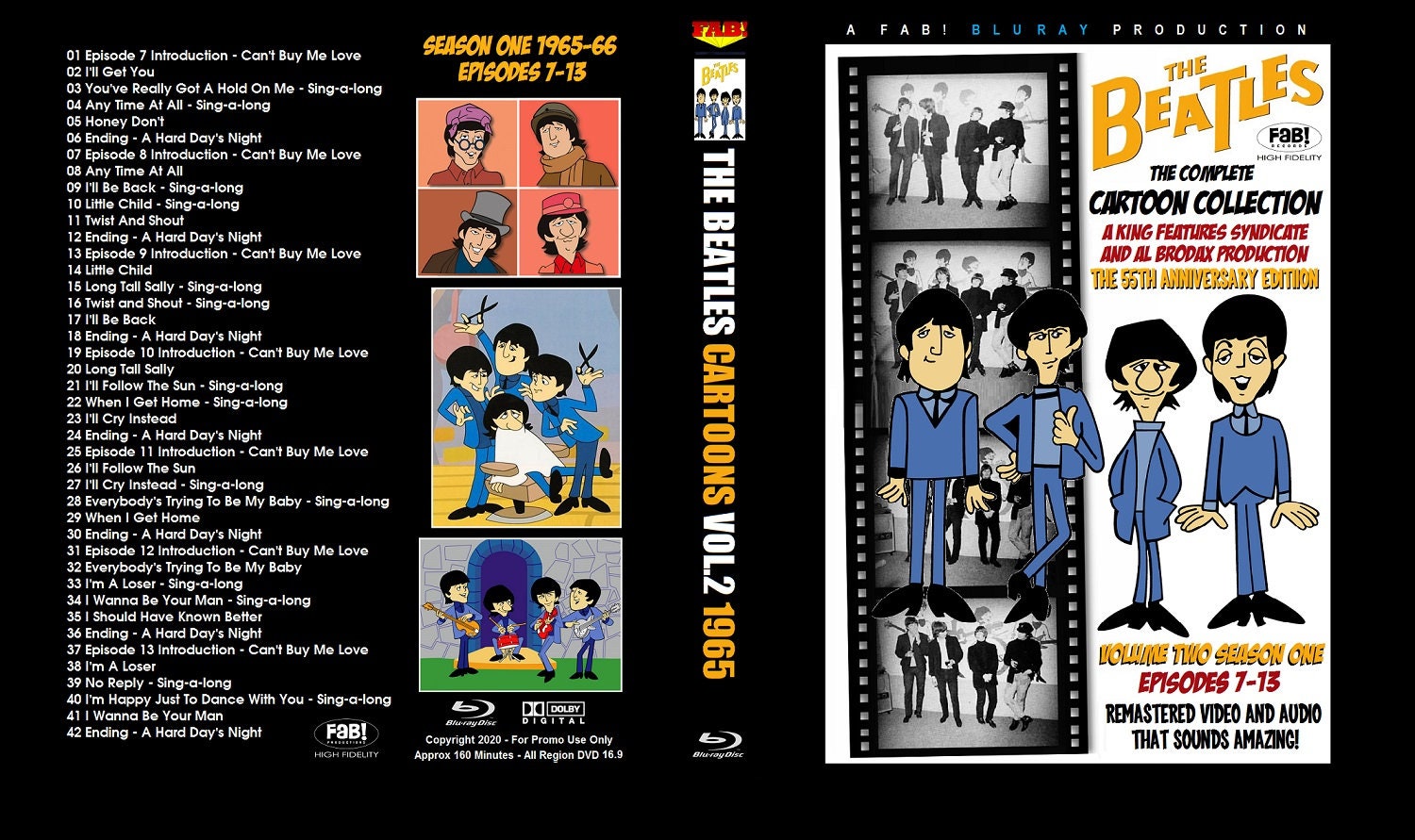 The BEATLES Cartoons Remastered 55th Anniversary Vol.2 Blu-ray - Etsy