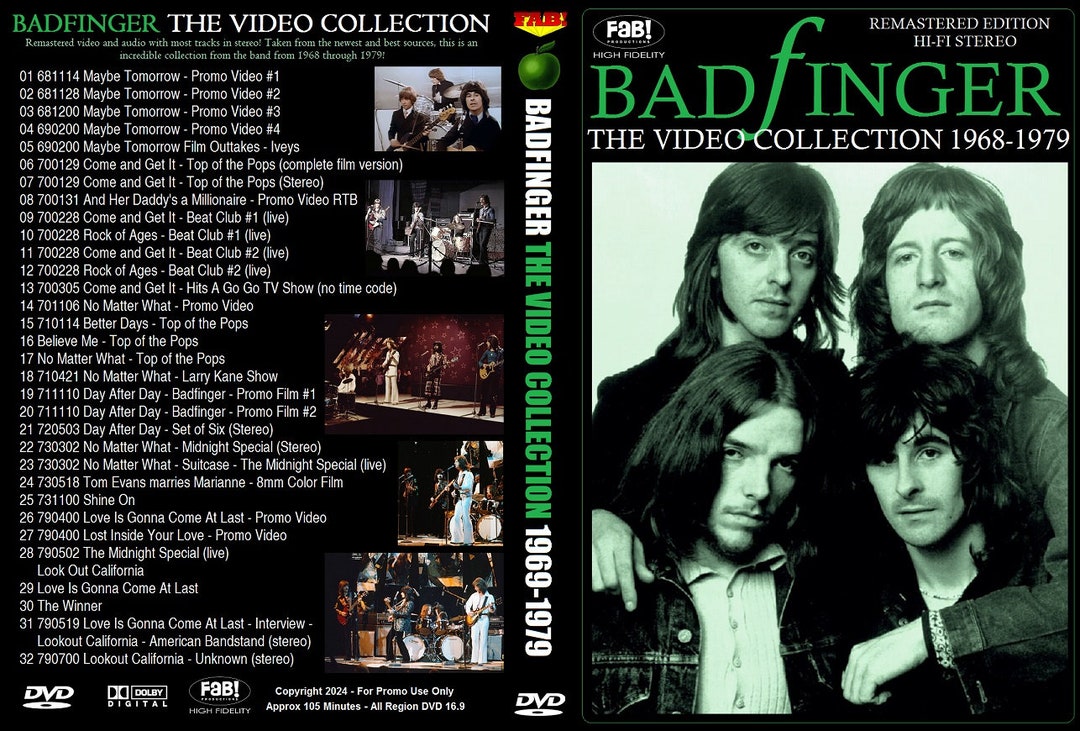 BADFINGER: the Video Collection Vol.2 1968-1979 DVD - Etsy