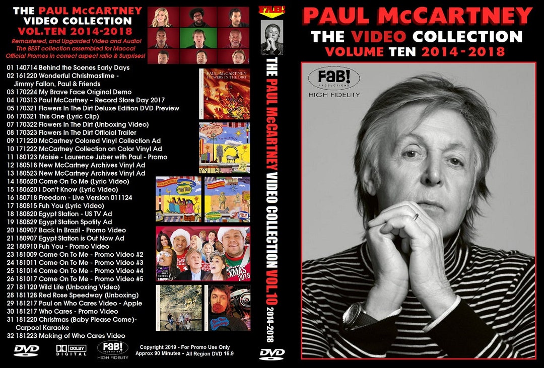 PAUL MCCARTNEY the Video Collection Vol.10 DVD - Etsy