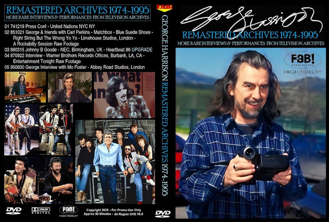 GEORGE HARRISON: Remaster Archives 1974-1995 DVD - Etsy