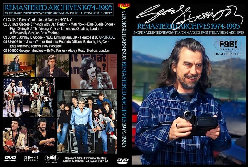GEORGE HARRISON: Remaster Archives 1974-1995 DVD - Etsy