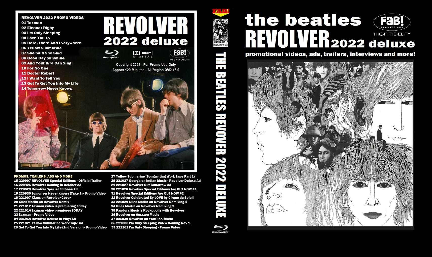 Capa Traseira Do Revolver Beatles