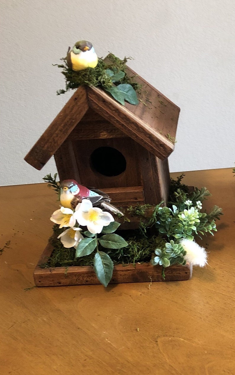 Bird Decorative Display, Bird Decor, Housewarming Gift, Home Tabletop ...