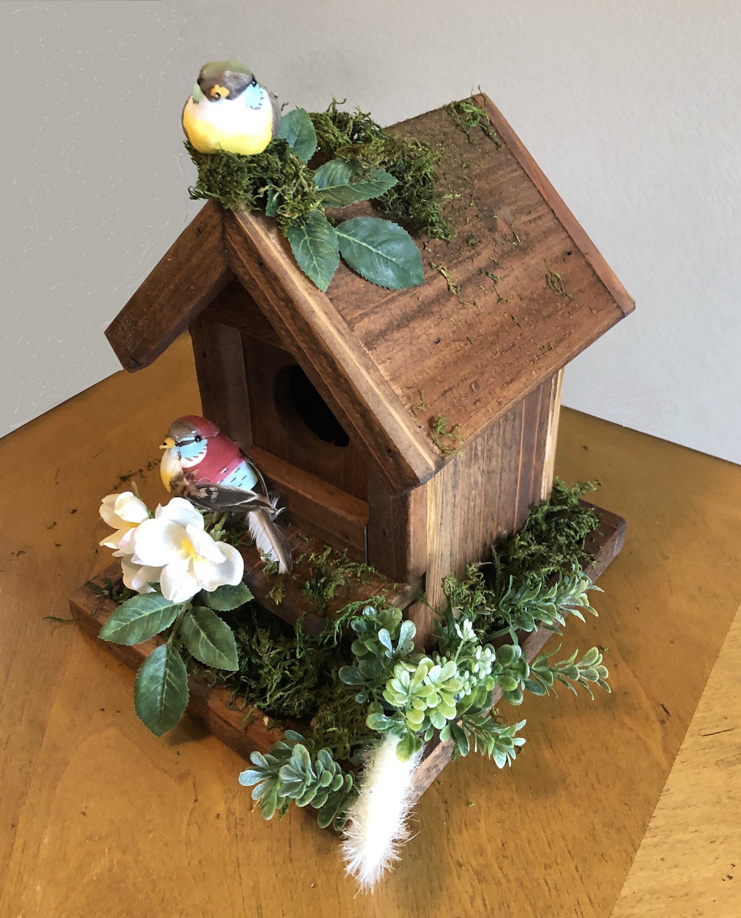 Bird Decorative Display, Bird Decor, Housewarming Gift, Home Tabletop ...