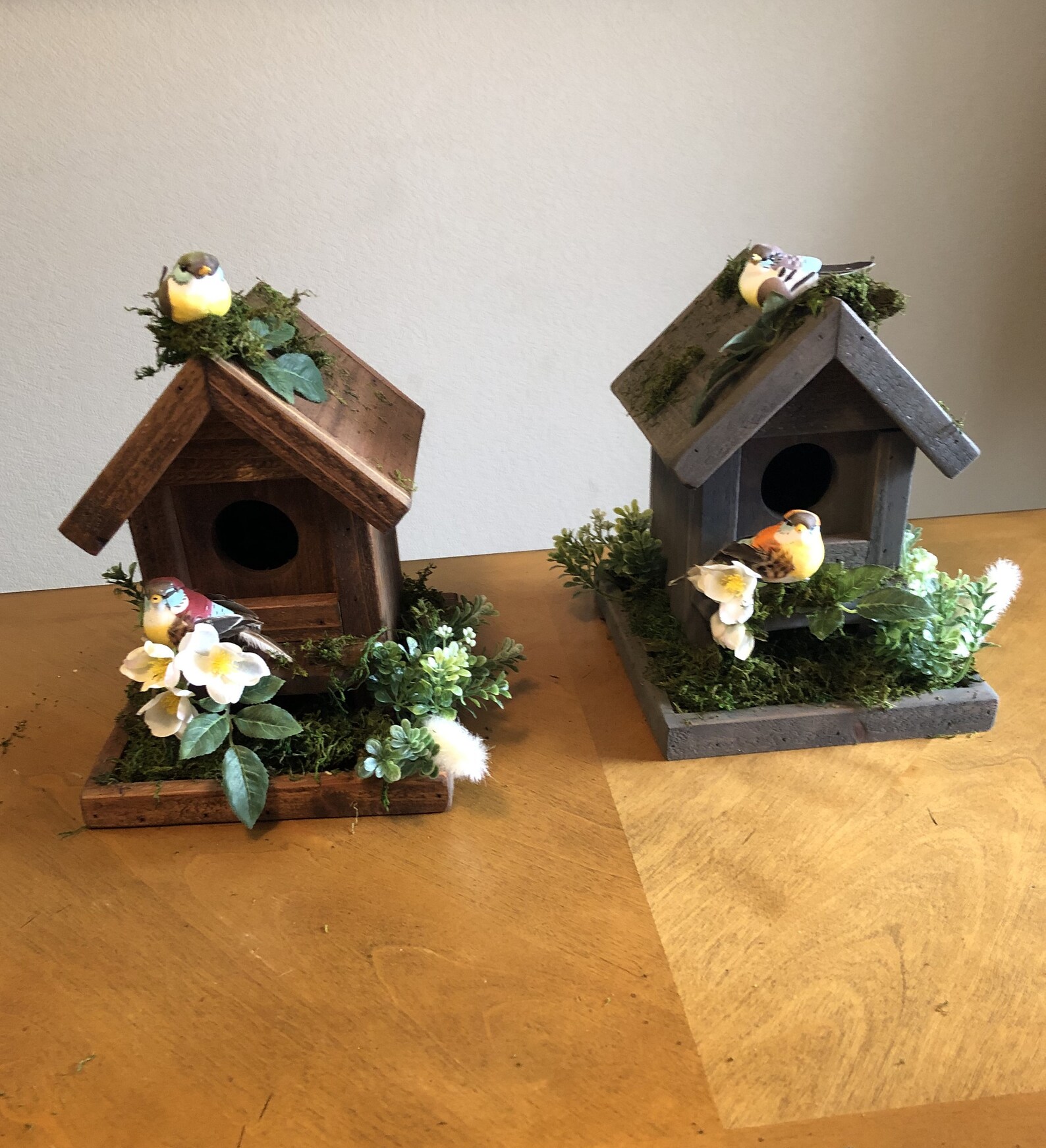 Bird Decorative Display, Bird Decor, Housewarming Gift, Home Tabletop ...