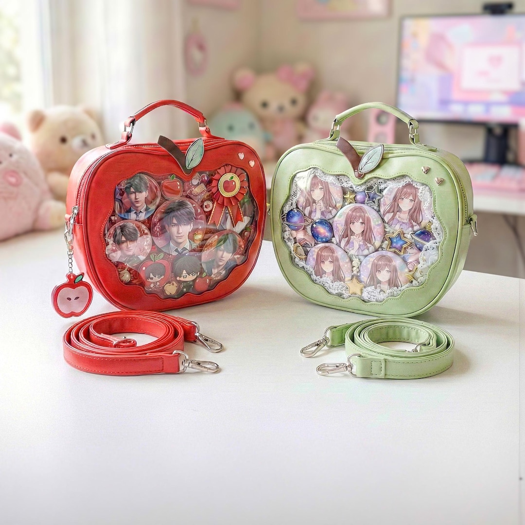 Red Apple Ita Bag · 3-way Crossbody Backpack · Vegan Leather · Novelty ...