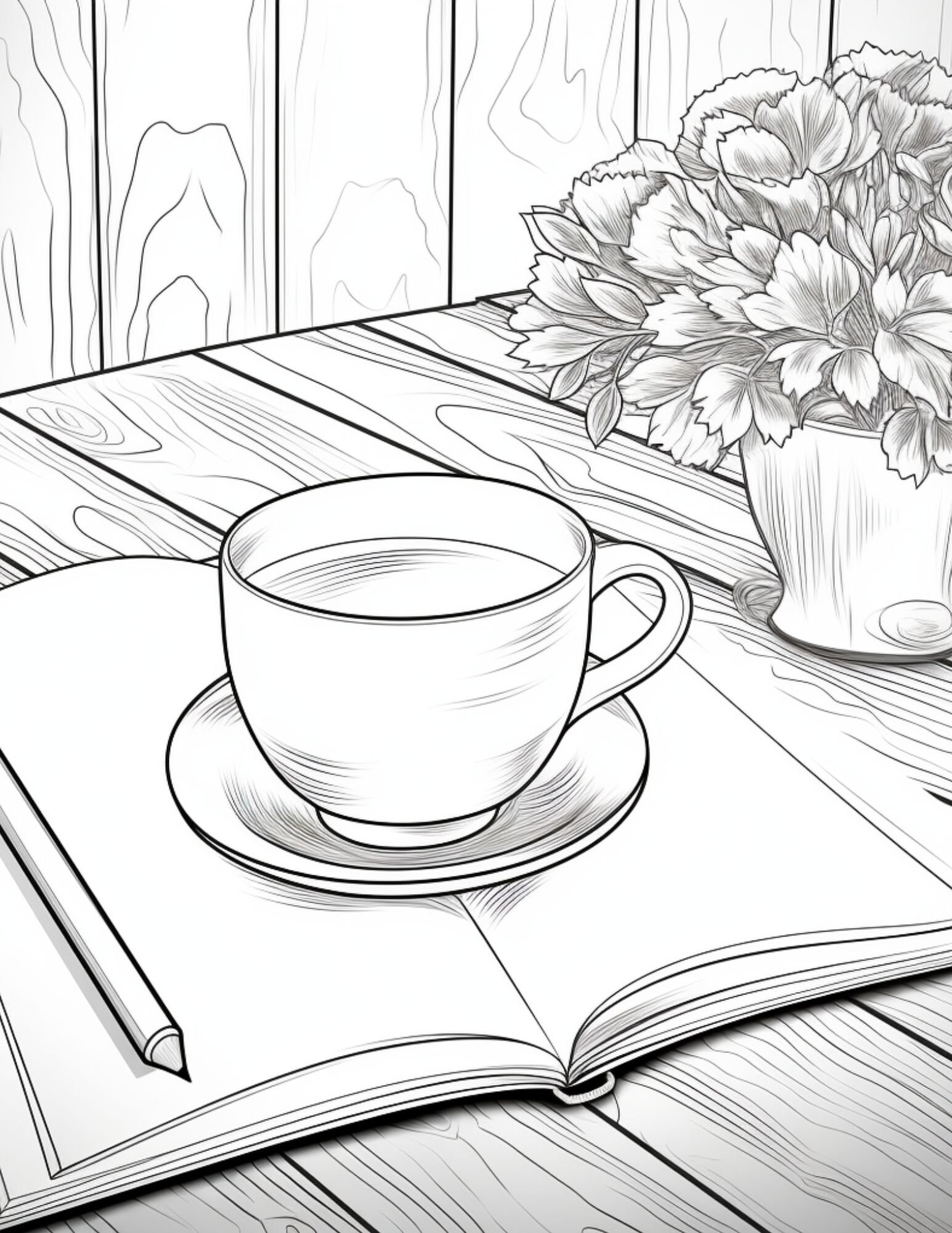 Hygge Coloring Pages Adult Coloring Pages Stress Relief Art Therapy ...
