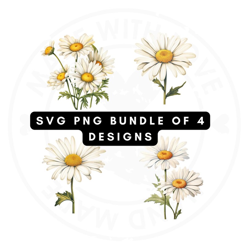 Daisy Svg, Daisies Svg, Flowers Svg, Flower Png, Daisy Png, Floral Svg ...