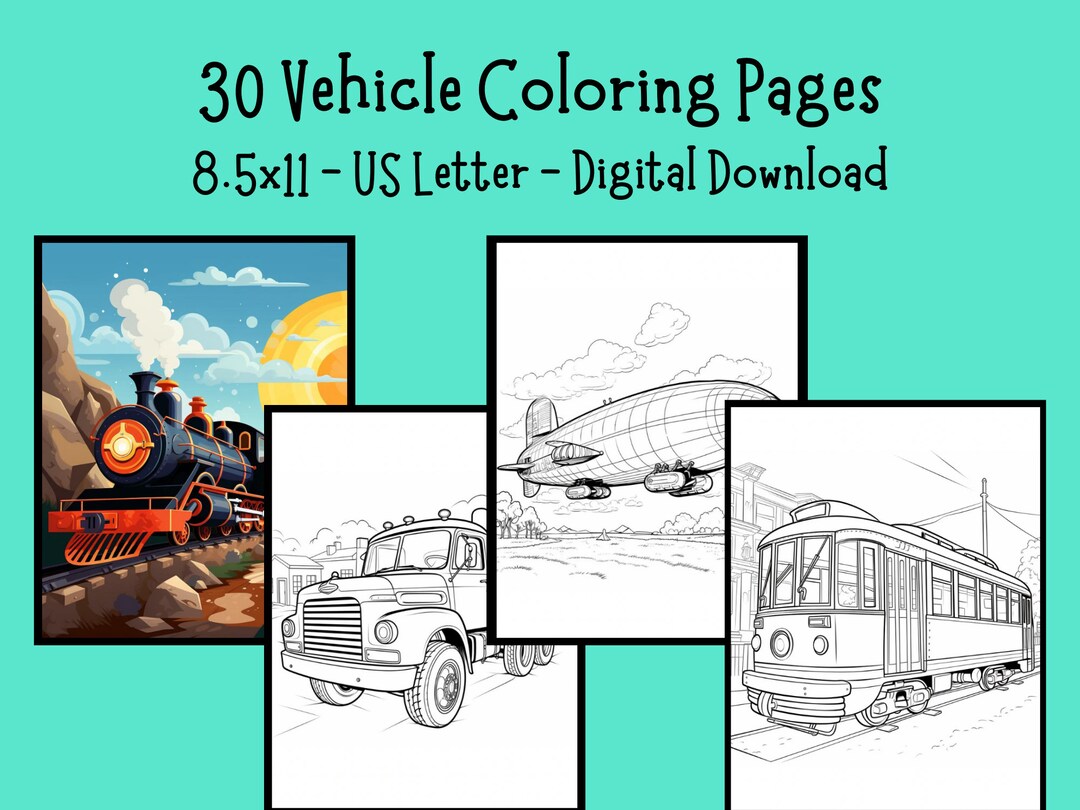 Vehicle Coloring Pages Car Coloring Pages Trucks, Planes, Trains, and ...