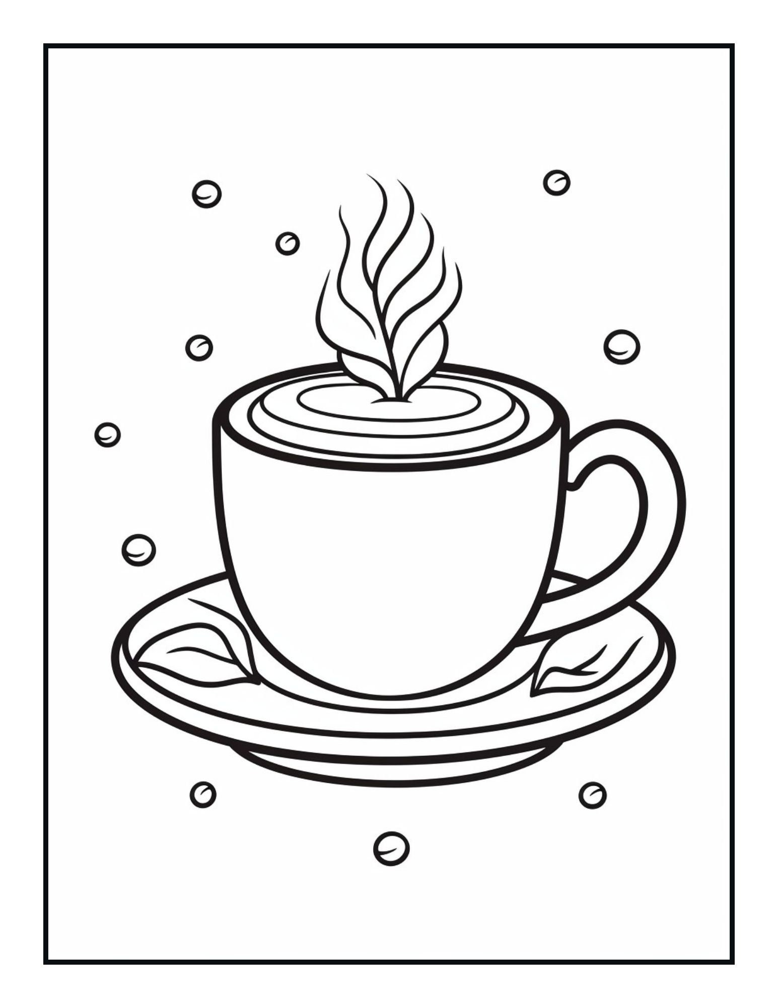 Coffee Coloring Pages Cafe Coloring Pages Coloring Pages Printable ...