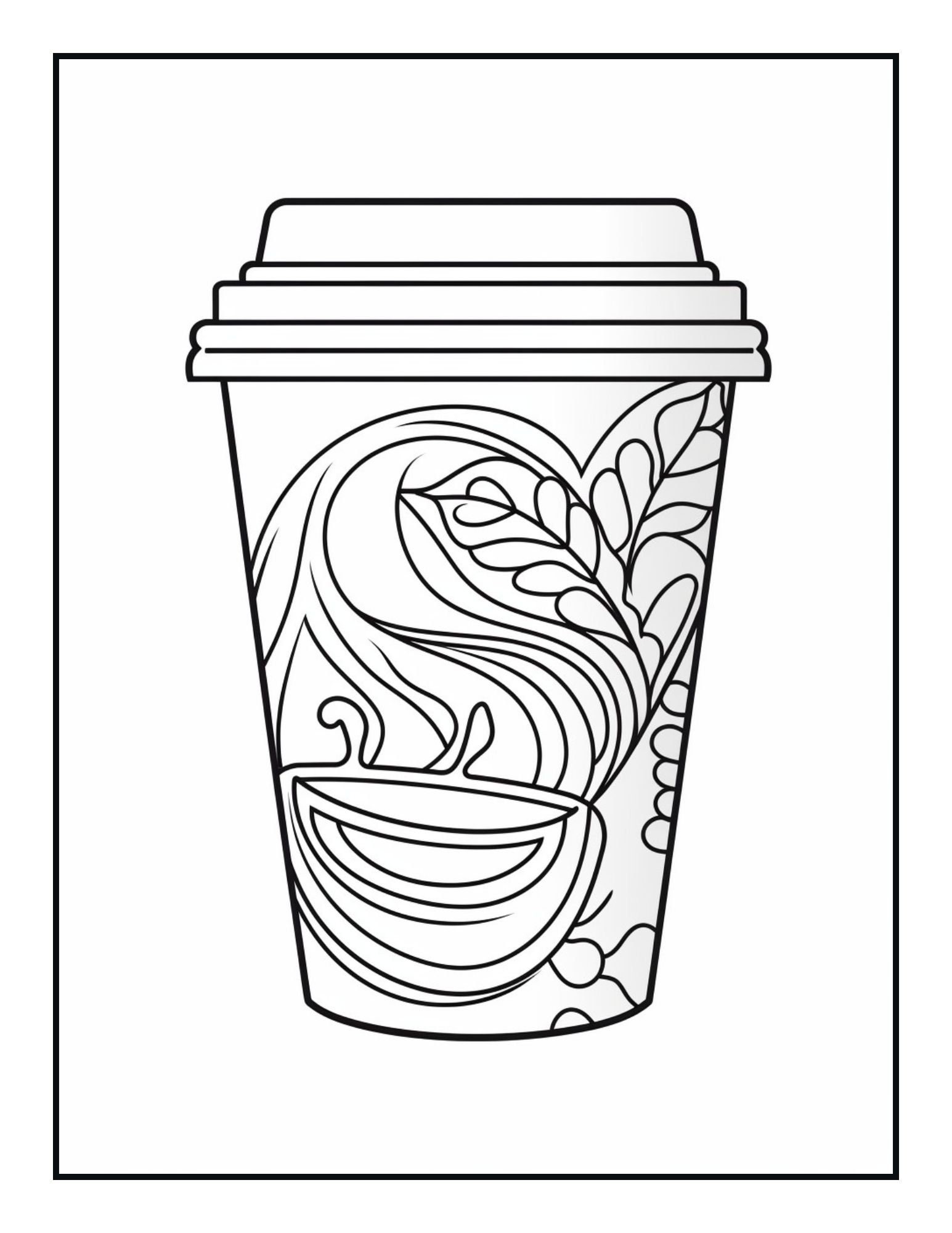 Coffee Coloring Pages Cafe Coloring Pages Coloring Pages Printable ...