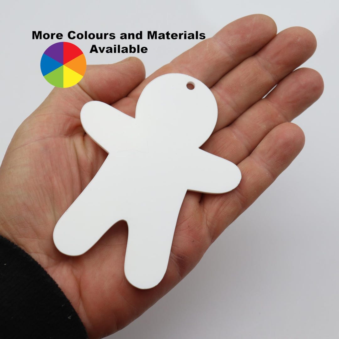 Gingerbread Man Cast Acrylic & Wooden Blanks - Etsy