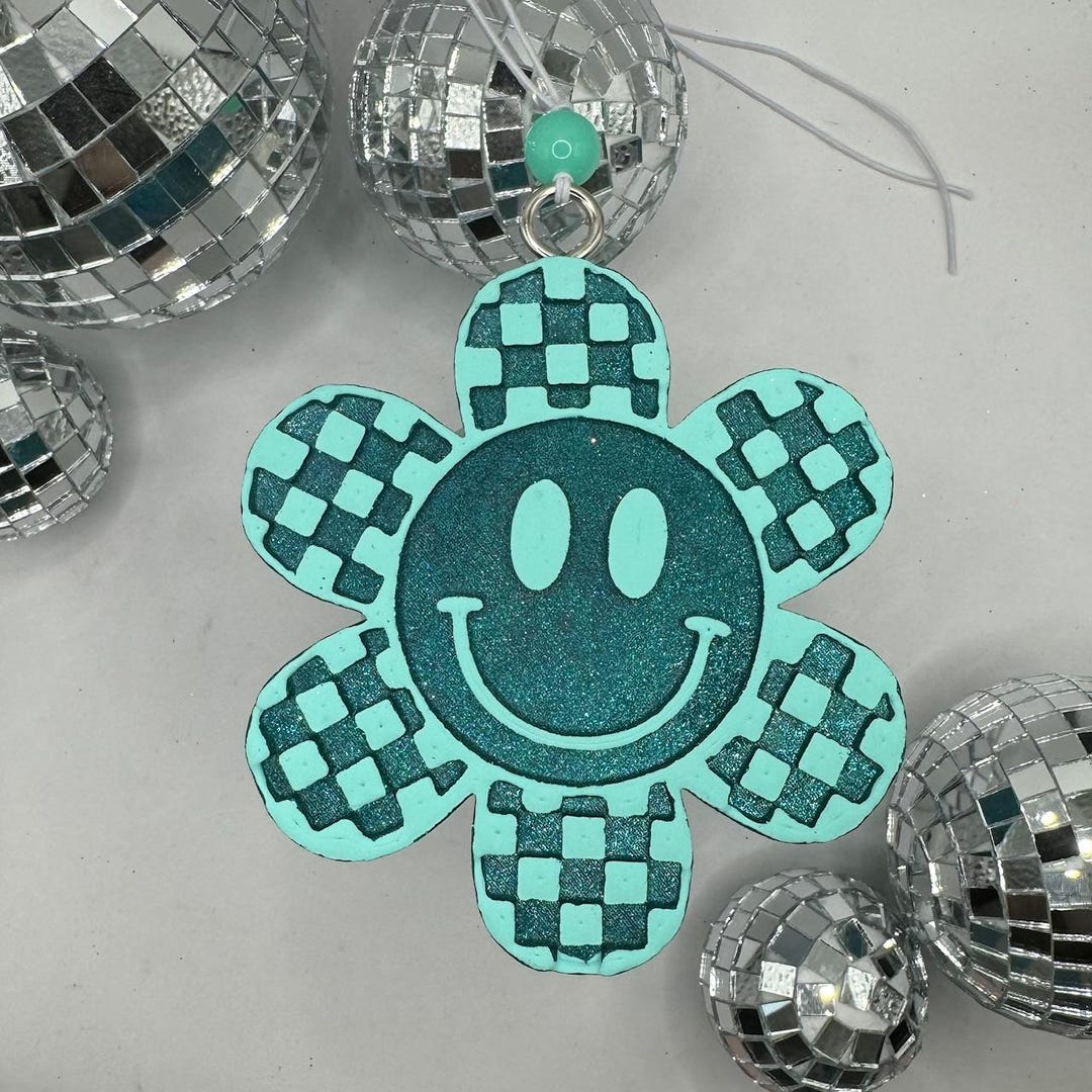 Checkered Flower Freshie - Etsy