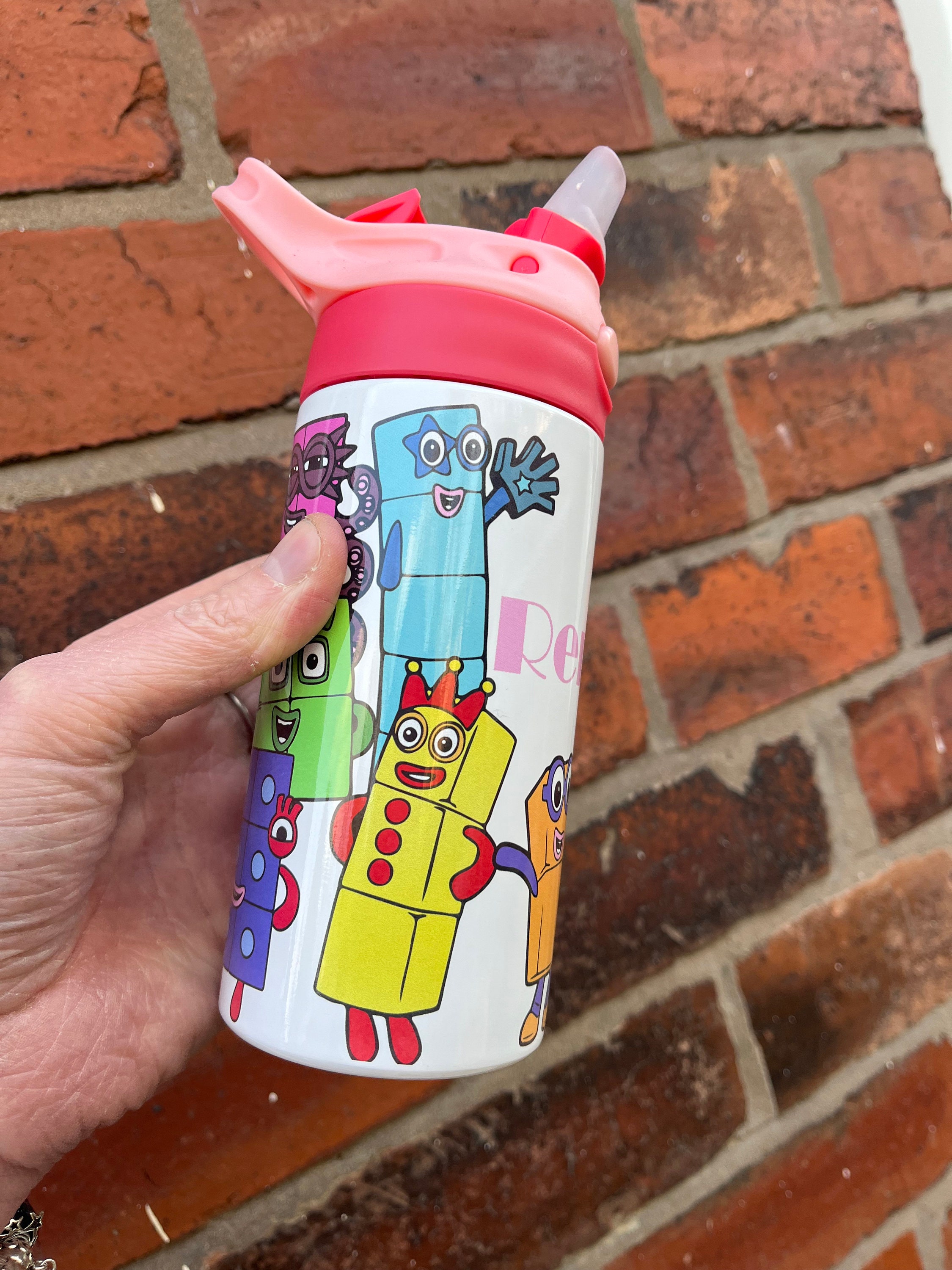 Numberblocks Custom Personalised Childrens Water Bottle Tumbler - Etsy
