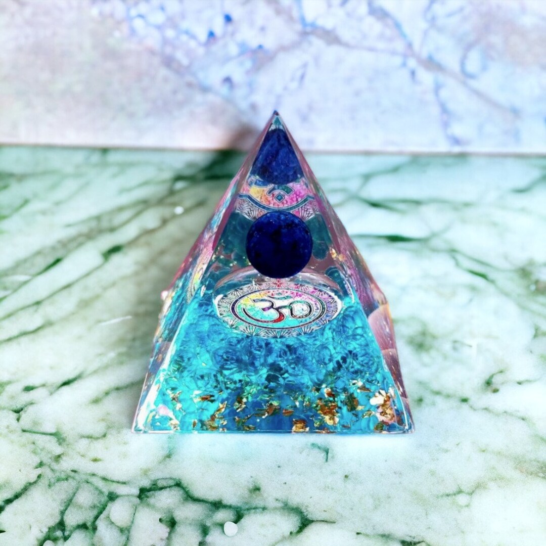 Natural Orgonite Pyramid Energy Generator for Healing and Meditation ...