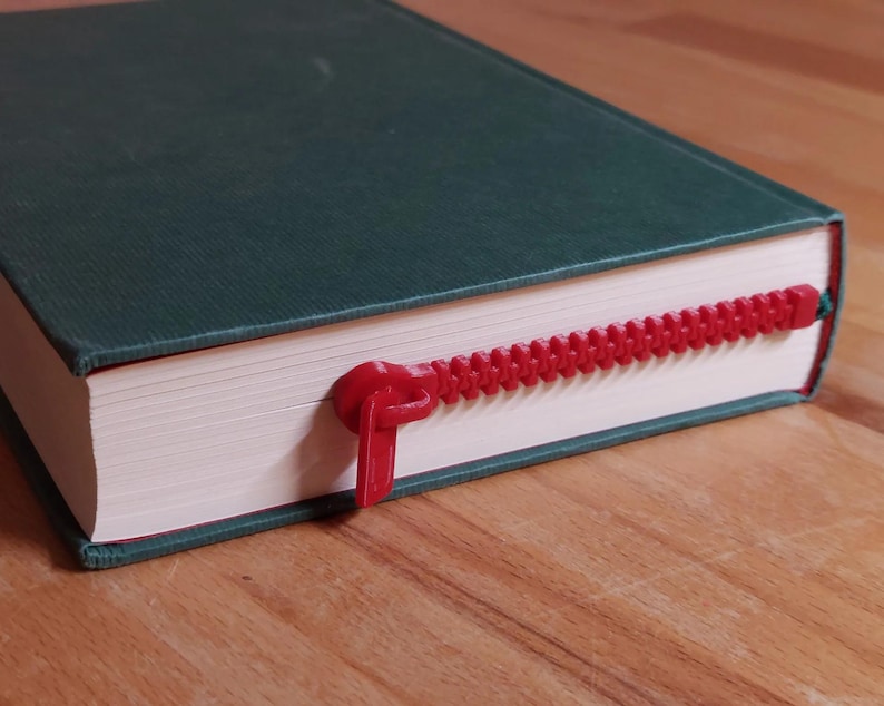 Just3dprintings Zipper Bookmark | Fun and Creative Gift for Readers - Etsy