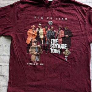 New Edition the Culture 2022 Tour T-shirt Burgundy Size XL - Etsy