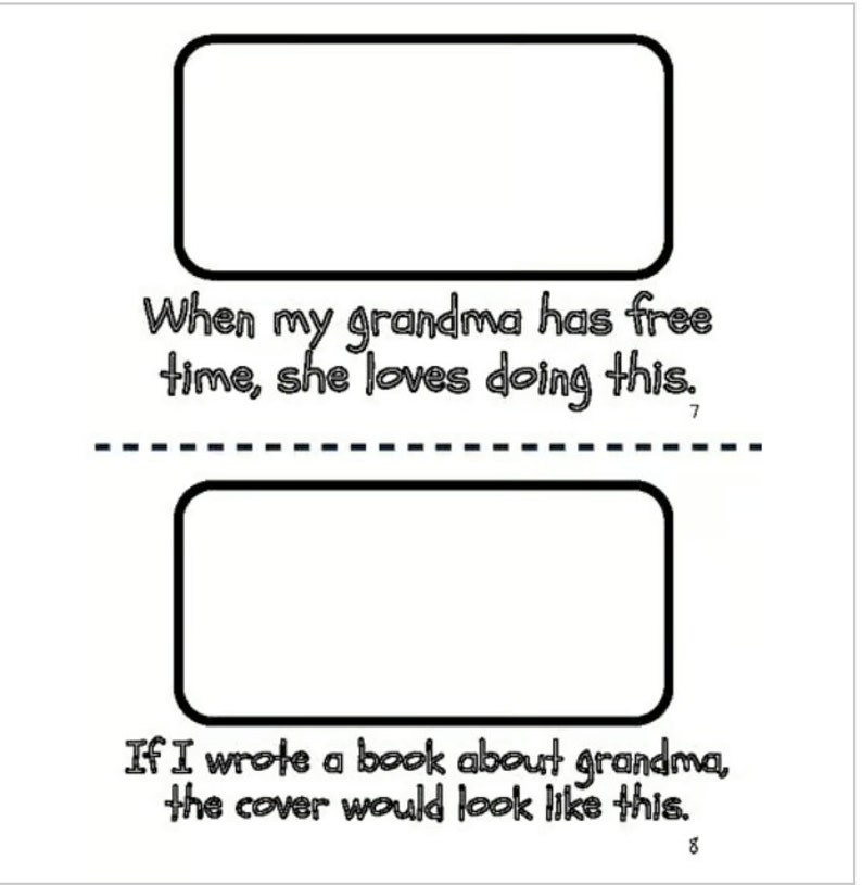 All About My Grandma/nana Personalized Book for Kids | Grandparents Day ...