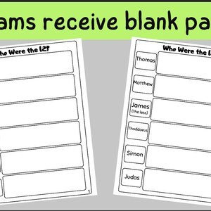 Who Were the 12? | Bible Movement Game for Disciples | Apostle Trivia ...