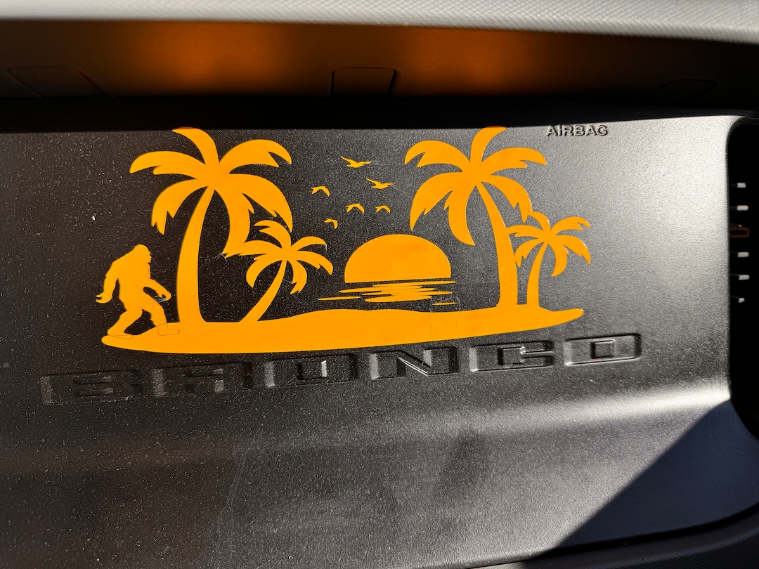 Bronco Dash Decal - Etsy