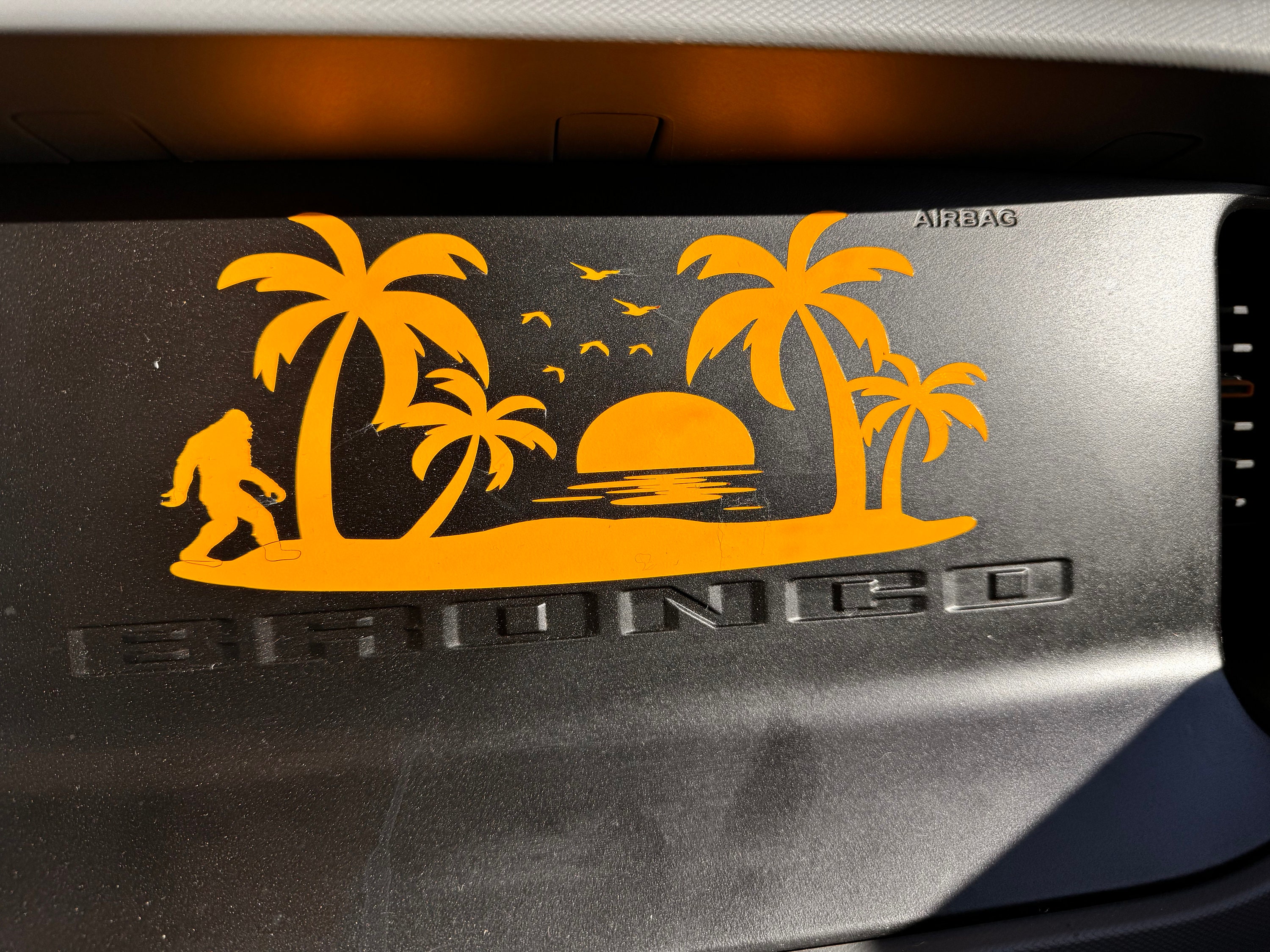 Bronco Dash Decal - Etsy