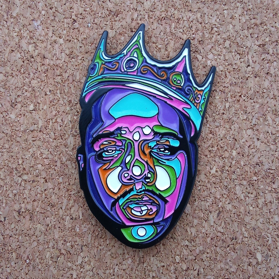 Biggie the Notorious PIN Enamel Pin 1 3/4 the Notorious BIG - Etsy