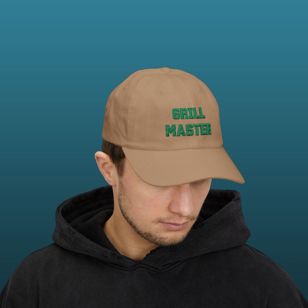 Embroidered Grill Master Dad Cap, Funny BBQ Hat for Outdoor Cooking ...