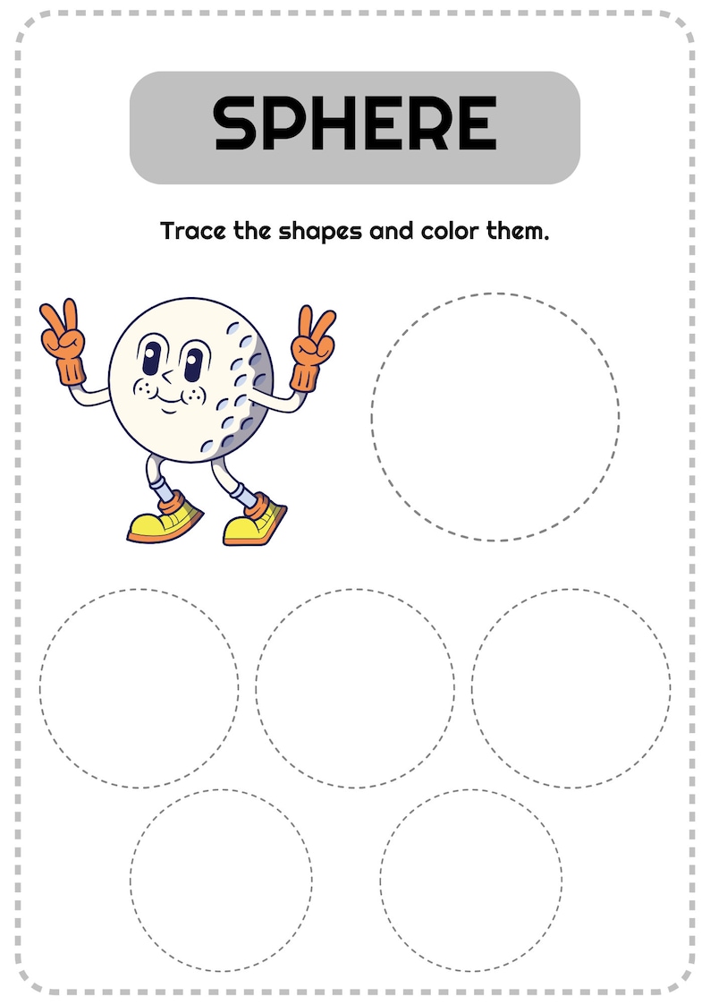 Shape Coloring for Kids, Back to School Shaps Workbook, Shape ...
