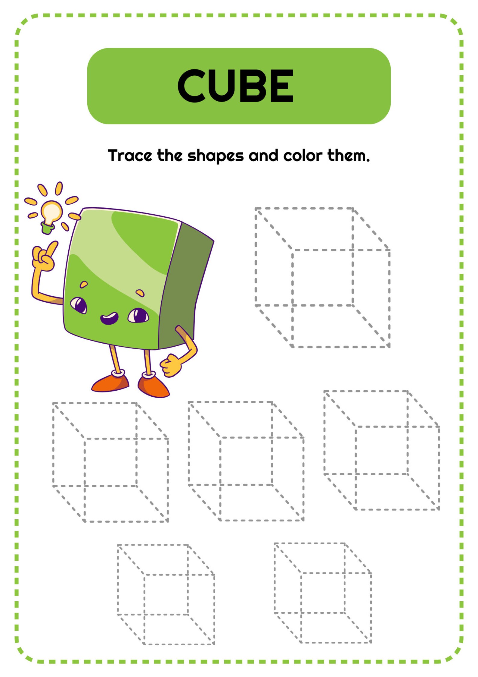 Shape Coloring for Kids, Back to School Shaps Workbook, Shape ...