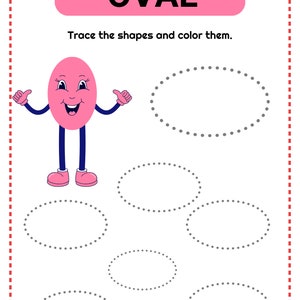 Shape Coloring for Kids, Back to School Shaps Workbook, Shape ...