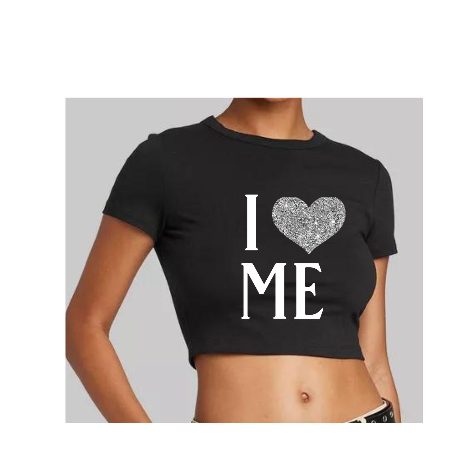 I Heart Me Shirt, Self Love Shirt, Baby Tee, Crop Top, Love Me, Graphic ...