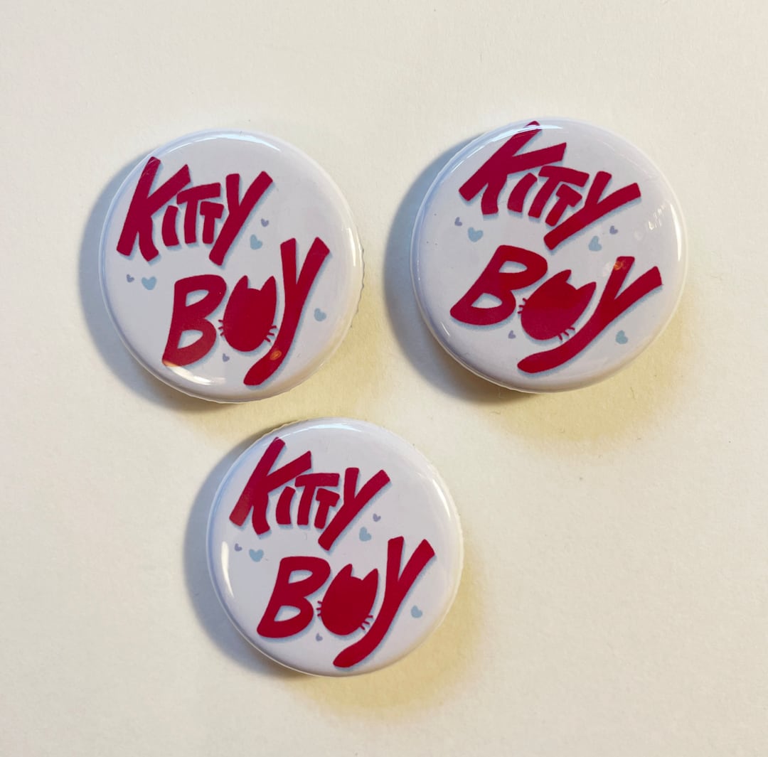 Kittyboy Button - Furry - Etsy