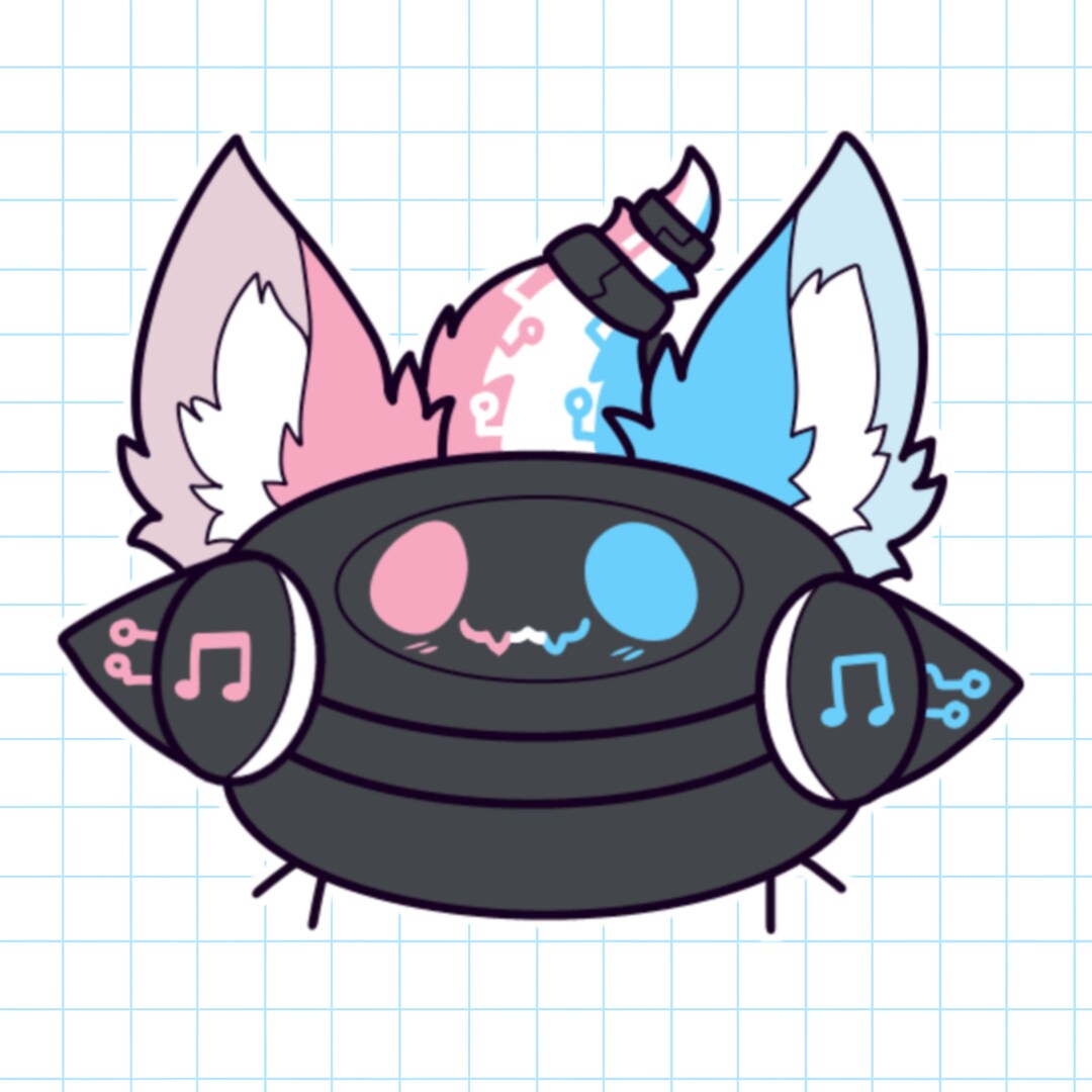 Protogen Roomba Sticker Furry - Etsy