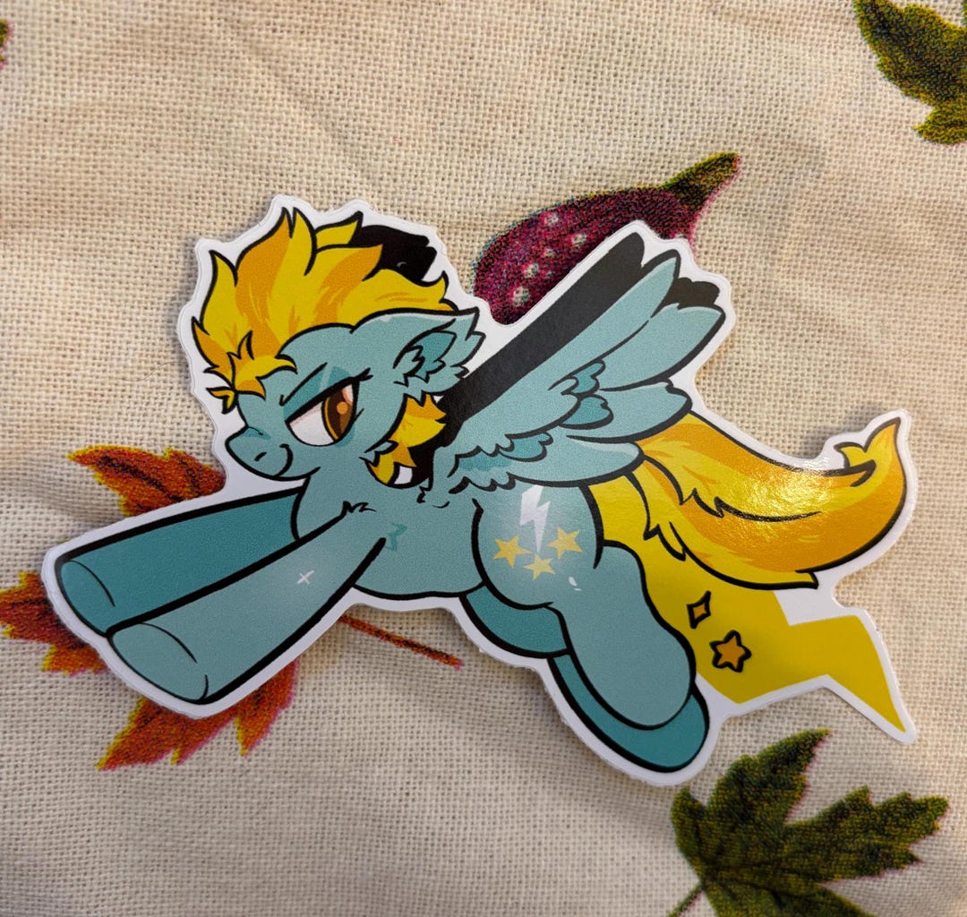 Lightning Dust Sticker Zoom My Little Pony - Etsy