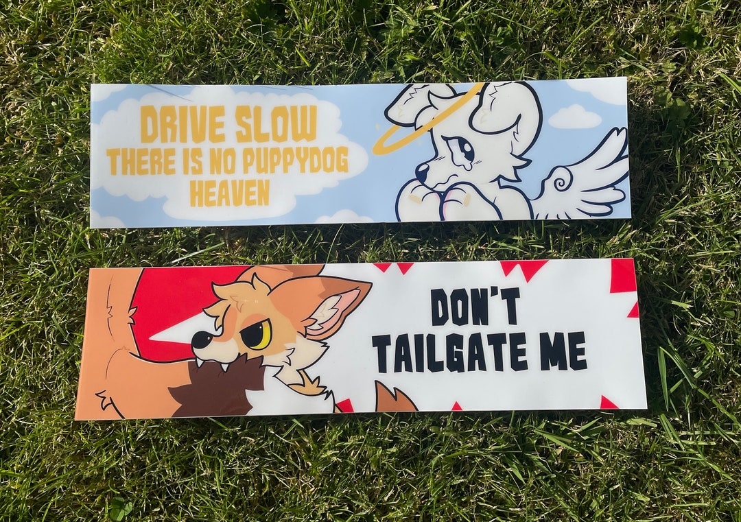 Puppy/coyote Bumper Sticker - Furry - Etsy