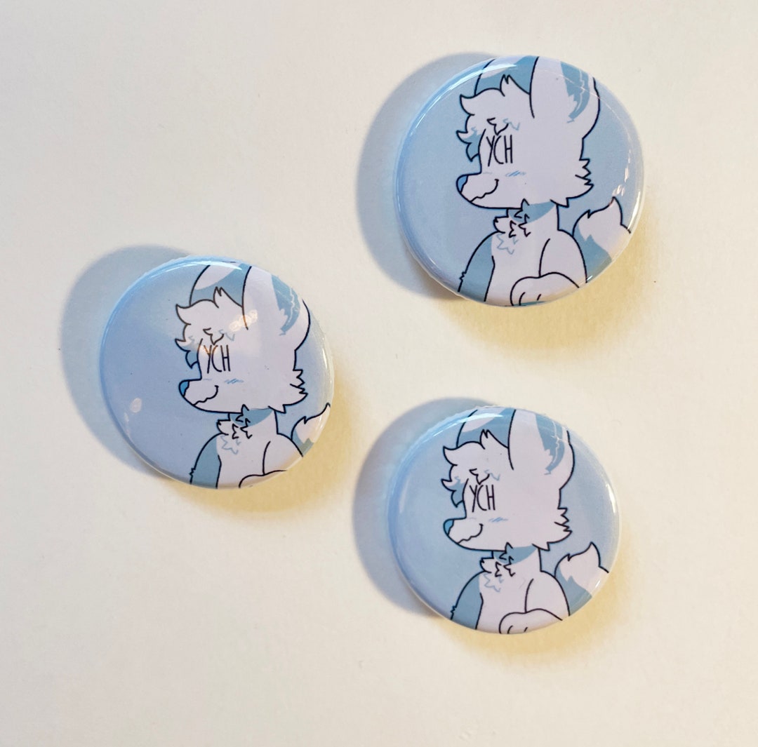 YCH Button - Furry - Etsy