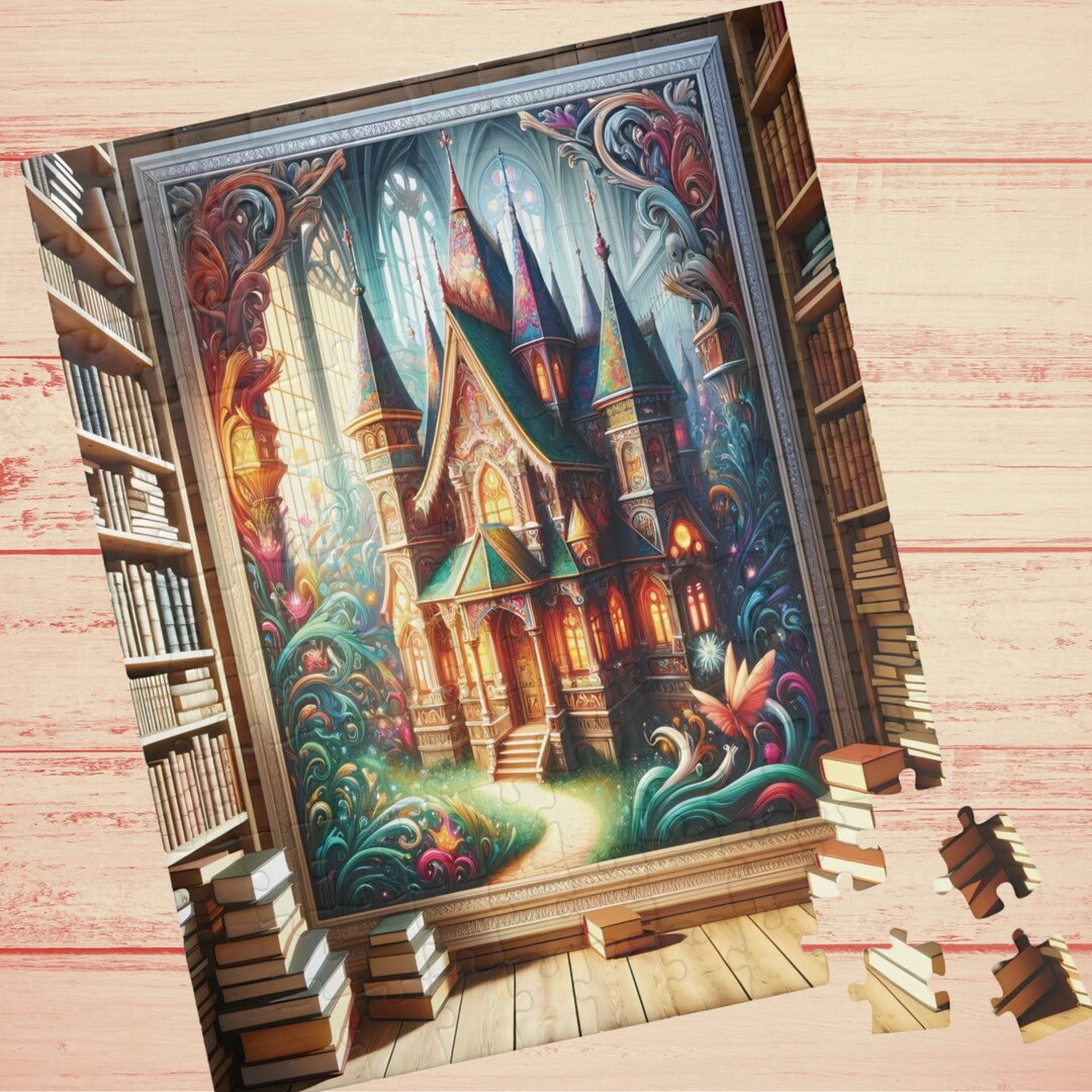 Magic Library Jigsaw Puzzle A Delight for Fantasy Puzzlers 1000 Pieces ...