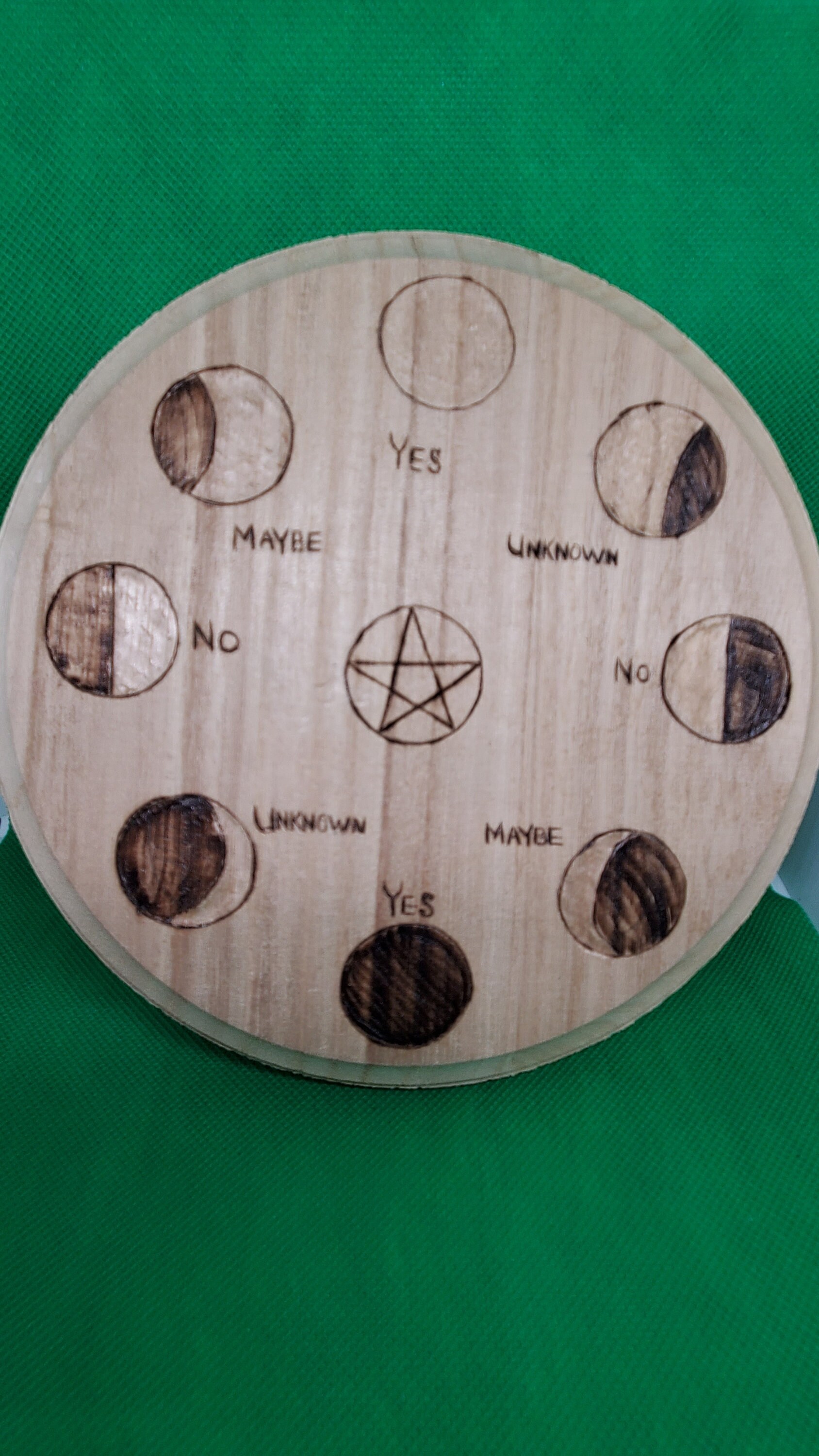 Pendulum Board for Divination, Wooden Pendulum Board, Oracle Board for ...