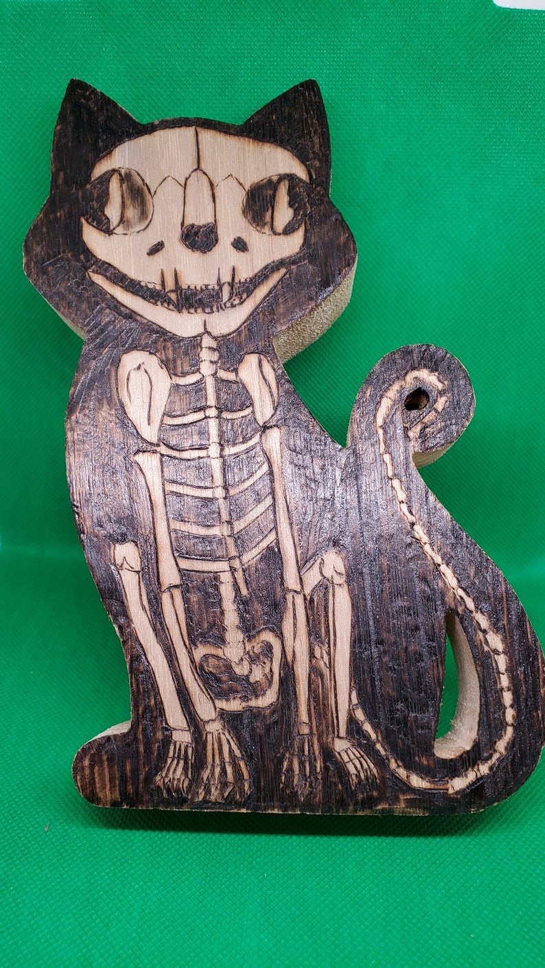 Skelekitty Skeleton Cat Sculpture, Cat Skeleton Figurine, Creepy Home ... Skelekitty Skeleton Cat Sculpture, Cat Skeleton Figurine, Creepy Home ...